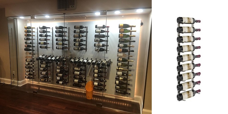 VintageView Wall Series 12 Bottle Wall Mounted Wine Rack | Wine Cave