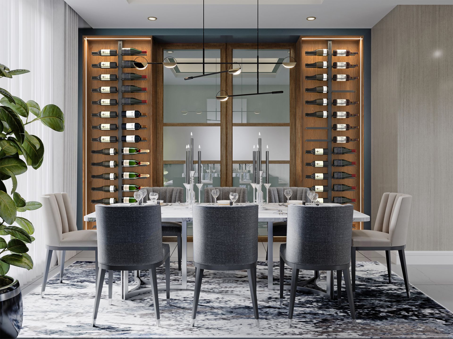 32 Bottles RTM DUO Metal Wine Rack | Wine Cave