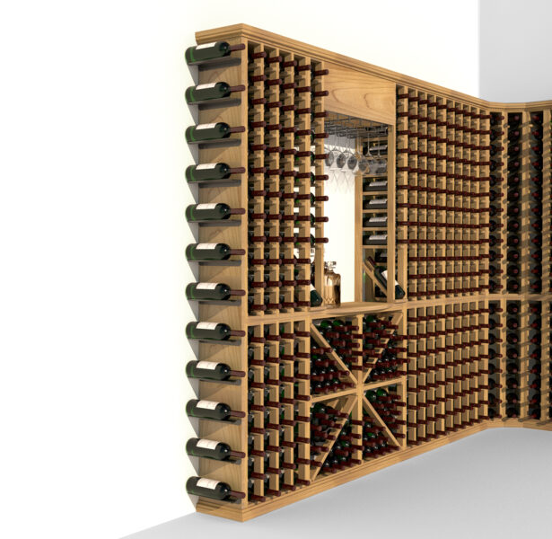 Torrefied basswood panel with Fly horizonCMB-12 | Wine Cave